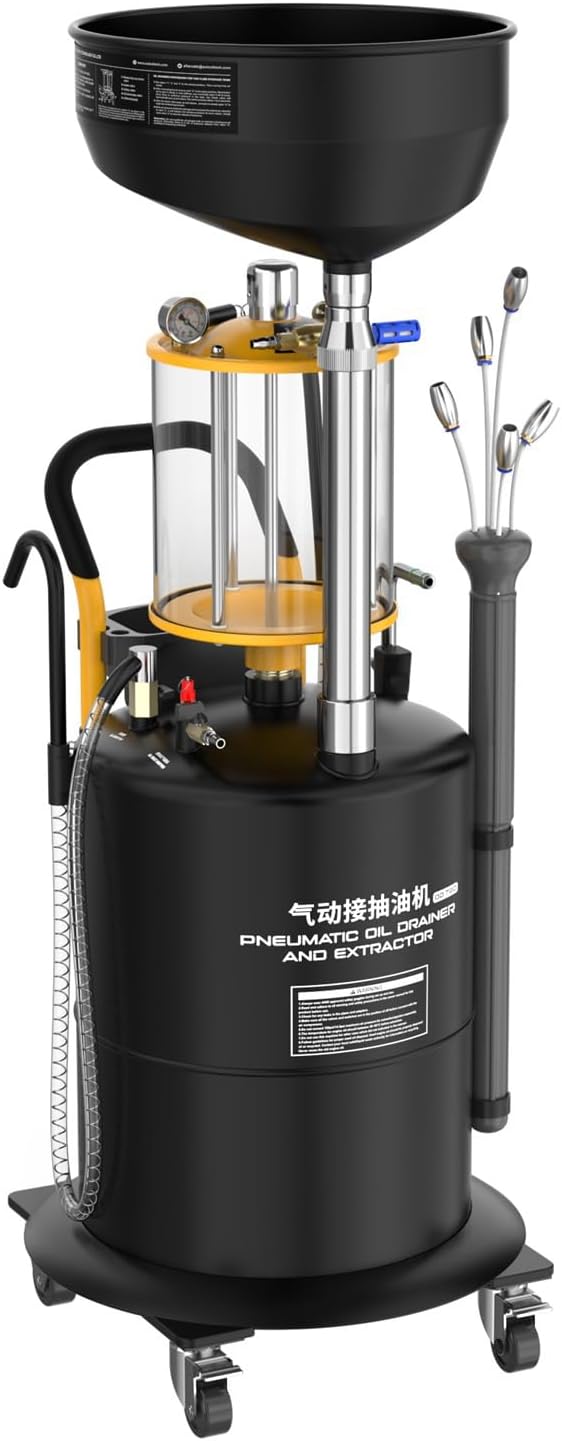 Oil Drain Extractor & Drainer Tank with Configuring 5 Different Diameters